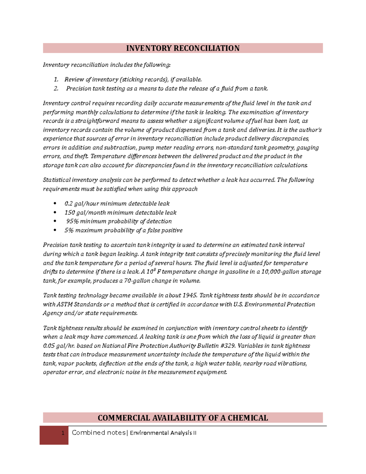 2. Inventory Reconciliation - INVENTORY RECONCILIATION Inventory ...