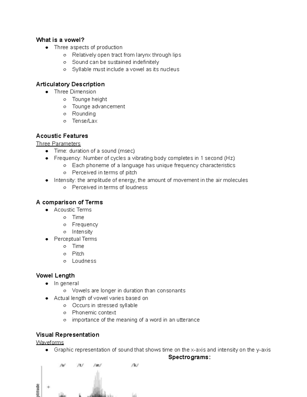 Acoustics Phonetics Lecture Notes What Is A Vowel Three Aspects Of acoustics-phonetics-lecture-notes-what-is-a-vowel-three-aspects-of
