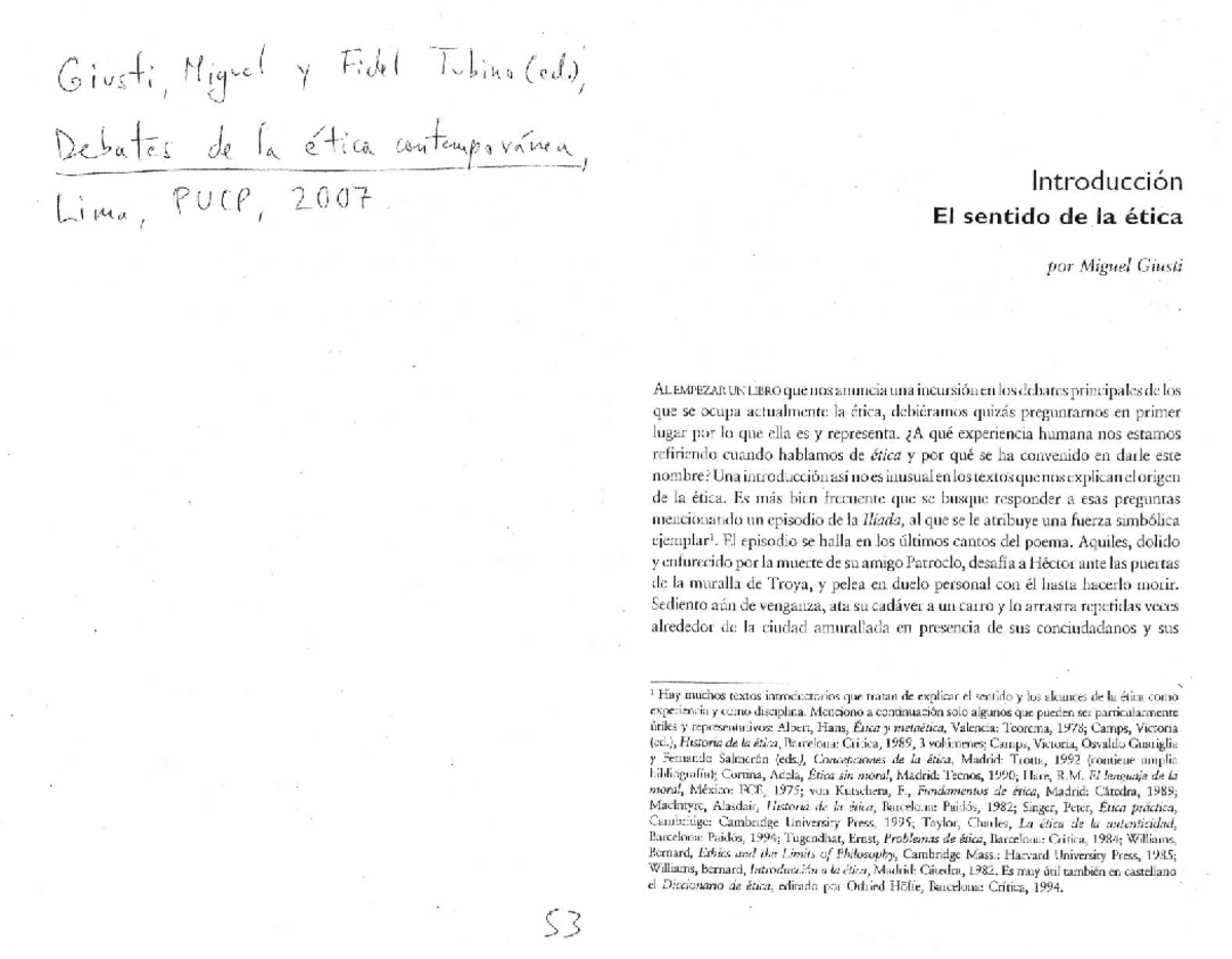 Giusti Miguel El sentido de la ética - "'\ Gf v~+:I titrc ( J~ (0 ...