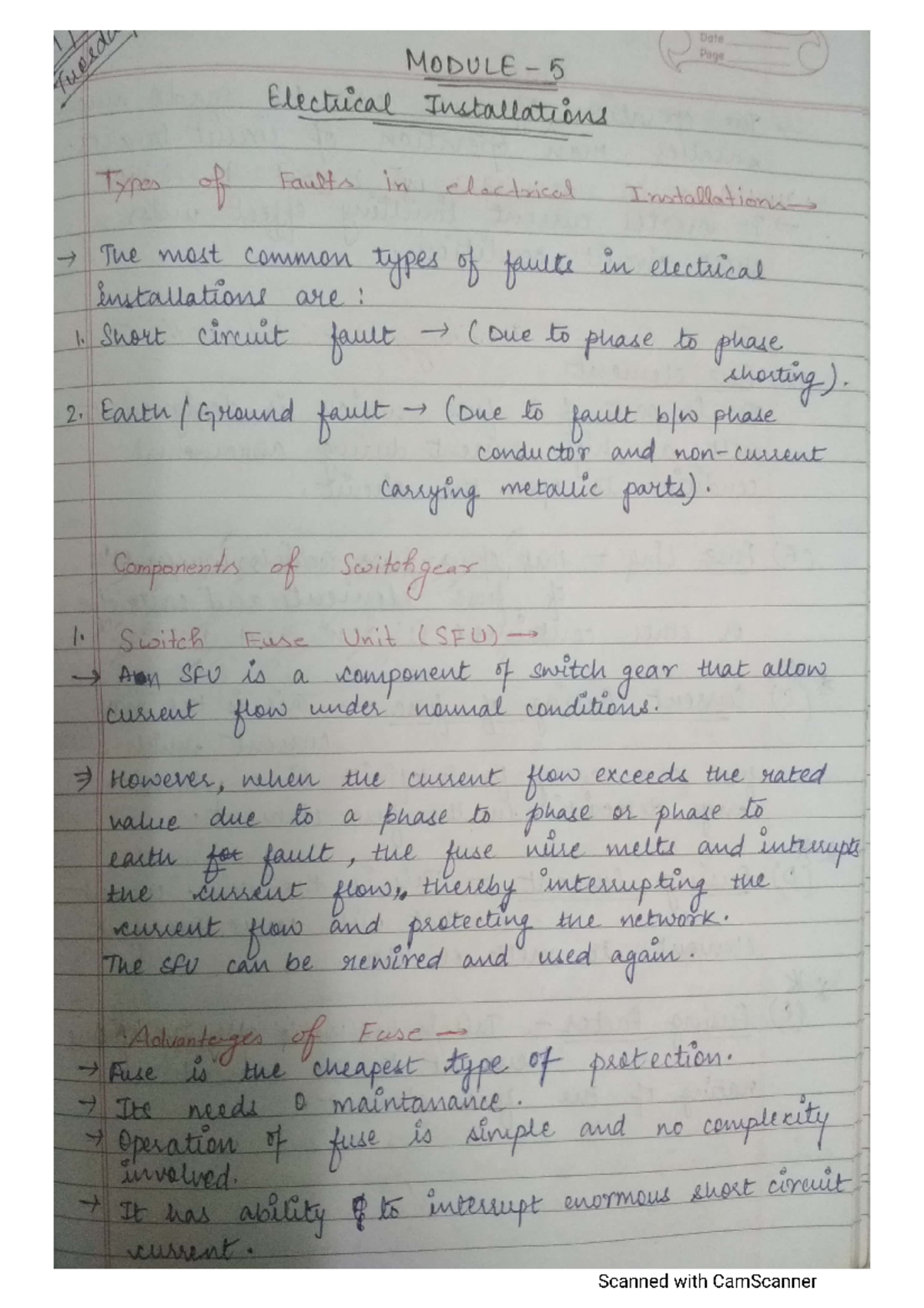 Unit 5 Electrical Installations - Fundamentals of Electrical ...