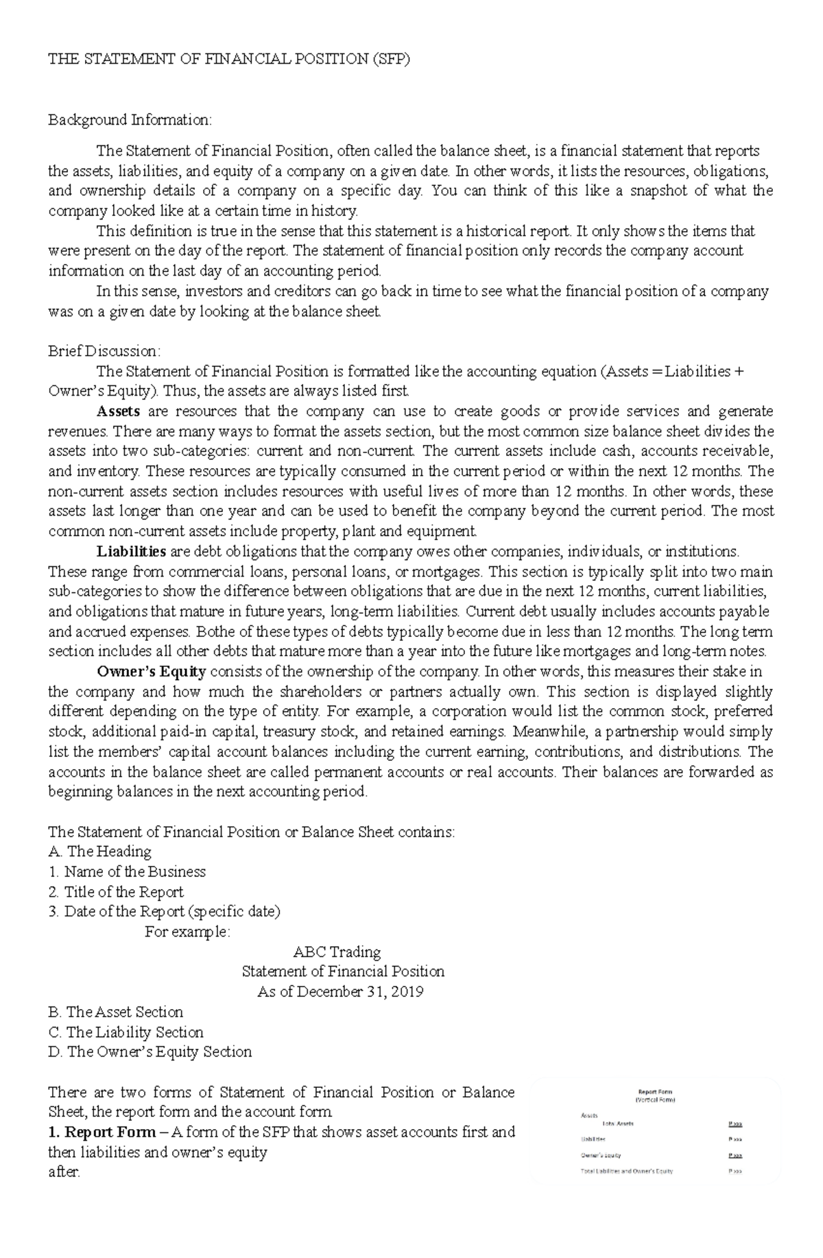 April 15 2024 THE Statement OF Financial Position Copy 1 - THE ...