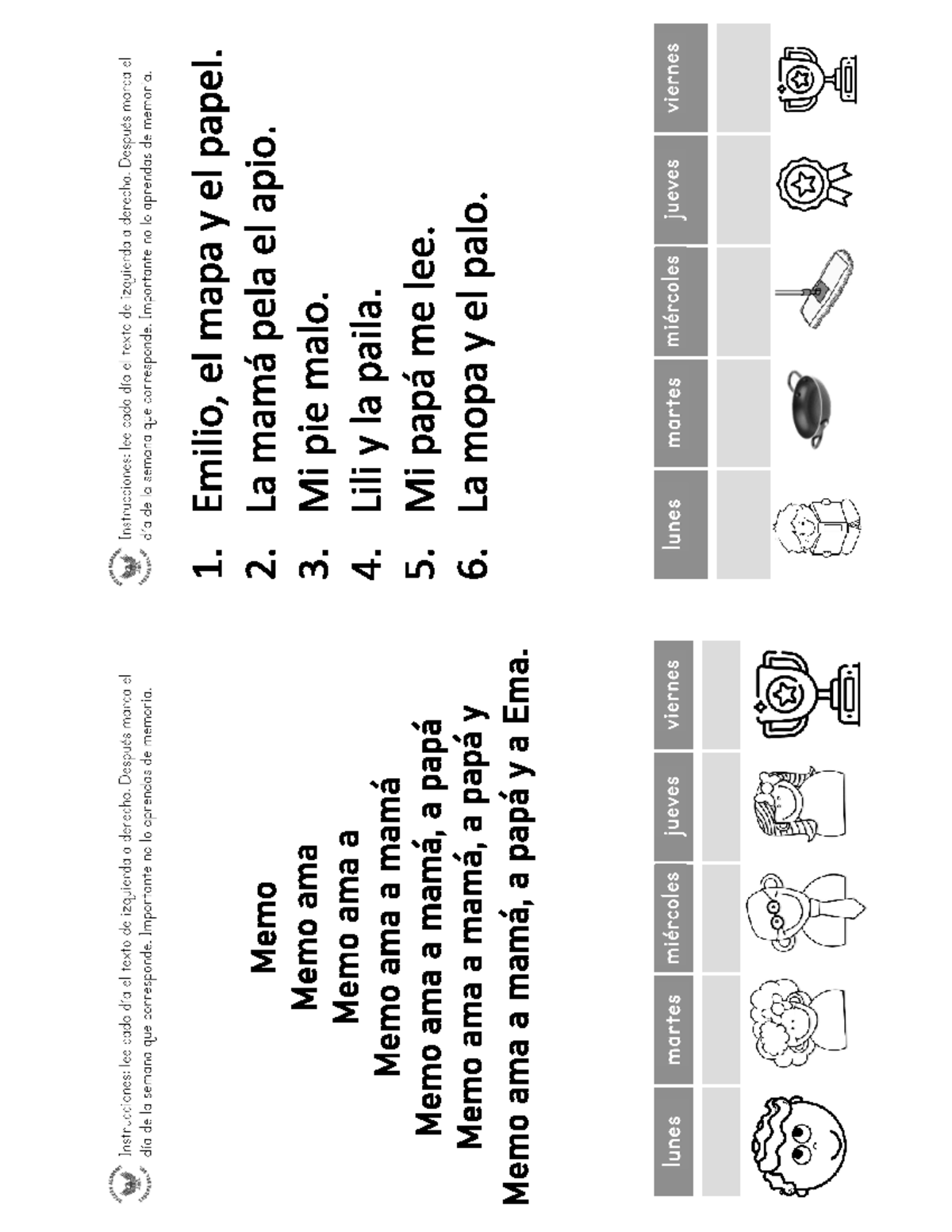 04- 17 Lectura escalera - SESTON Instrucciones: lee cada día el texto ...