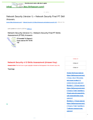 Unit 17 - Network security - Pearson Higher Nationals in Computing ASSESSMENT BRIEF Unit: 17 ...