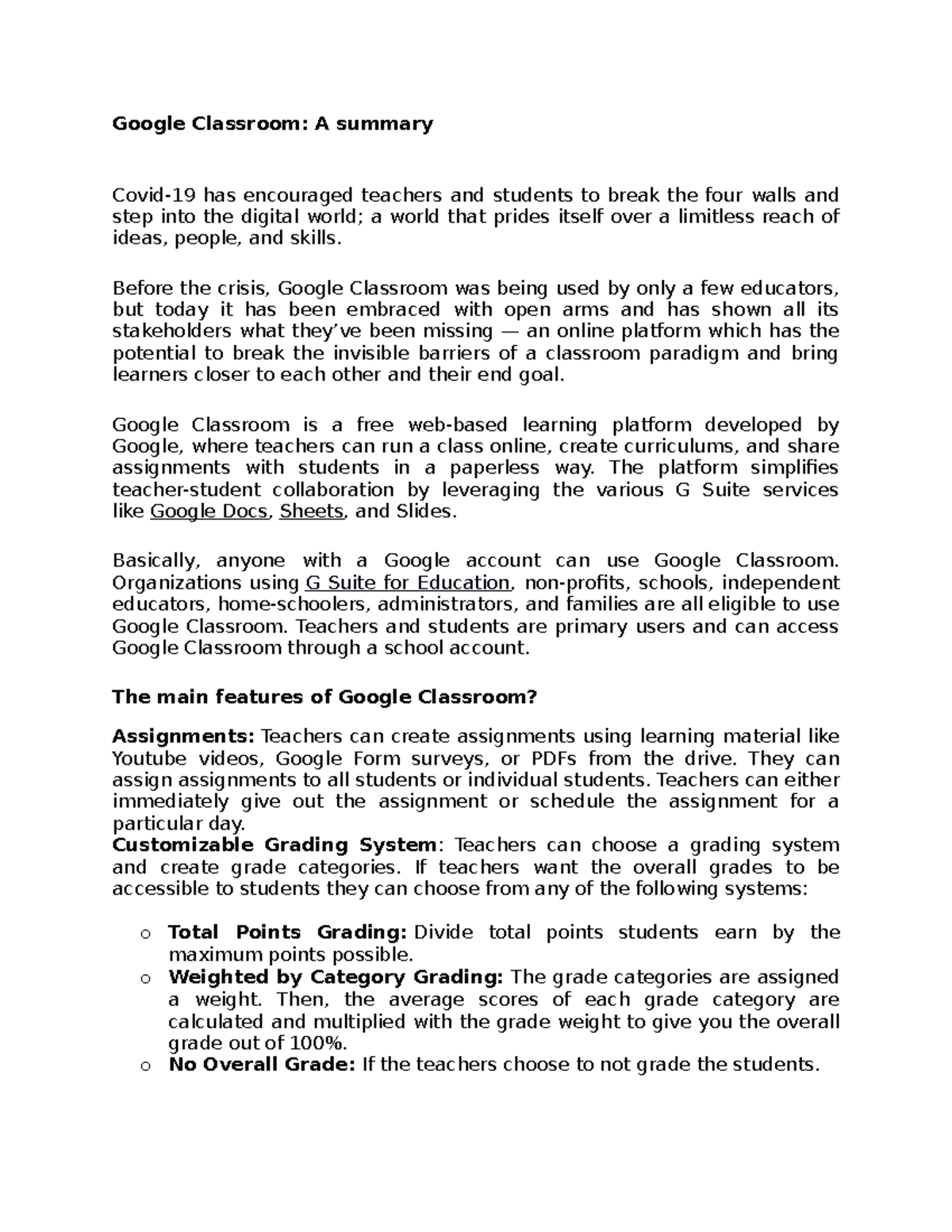 Google Classroomtle is too short, please give your document a clear and ...