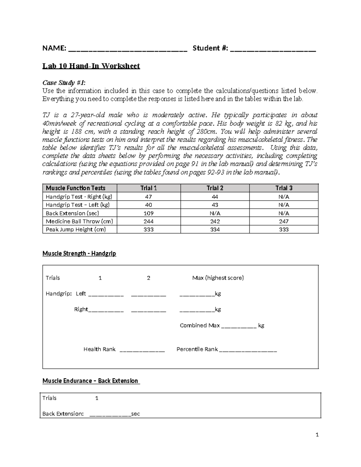 KINE 1020 - Lab 10 - Accommodated Assignment - Case Study #1 - NAME