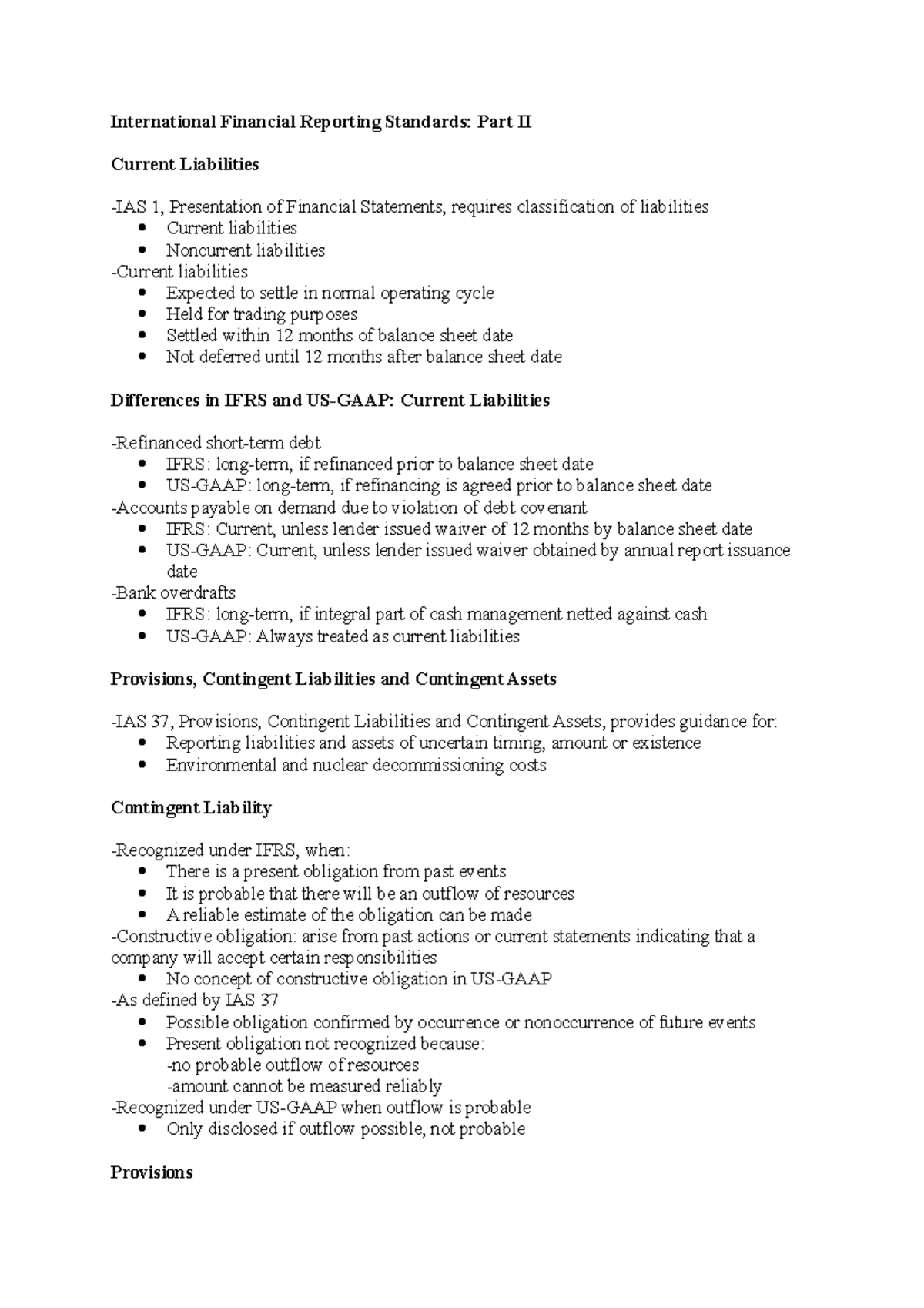 International Financial Reporting Standards - Studocu