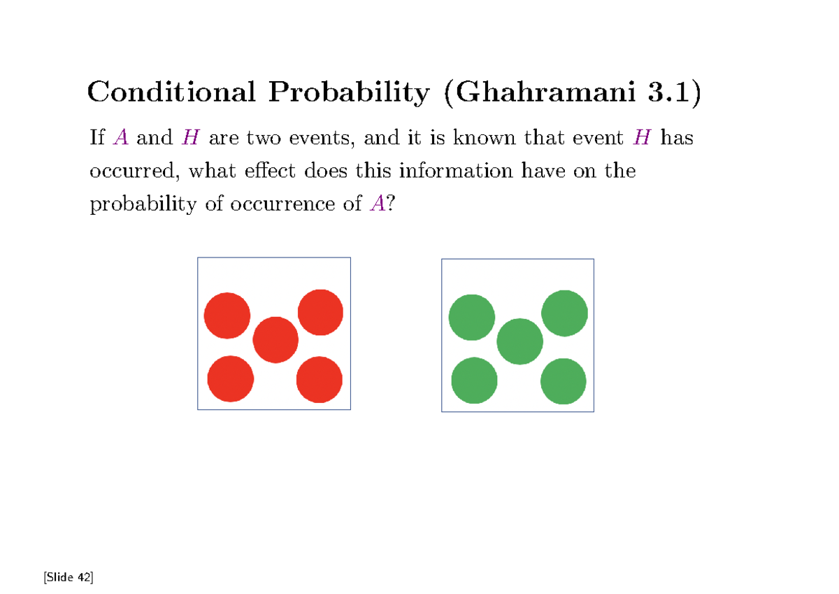 Topic 2 Conditional Probabilities and Independence of Events ...