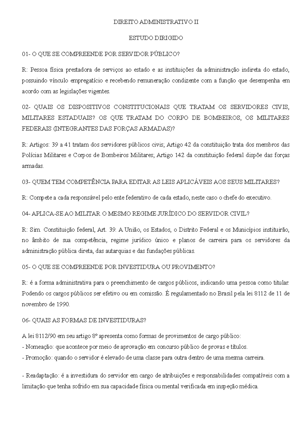 Exemplo De Um Estudo Dirigido - BRAINCP