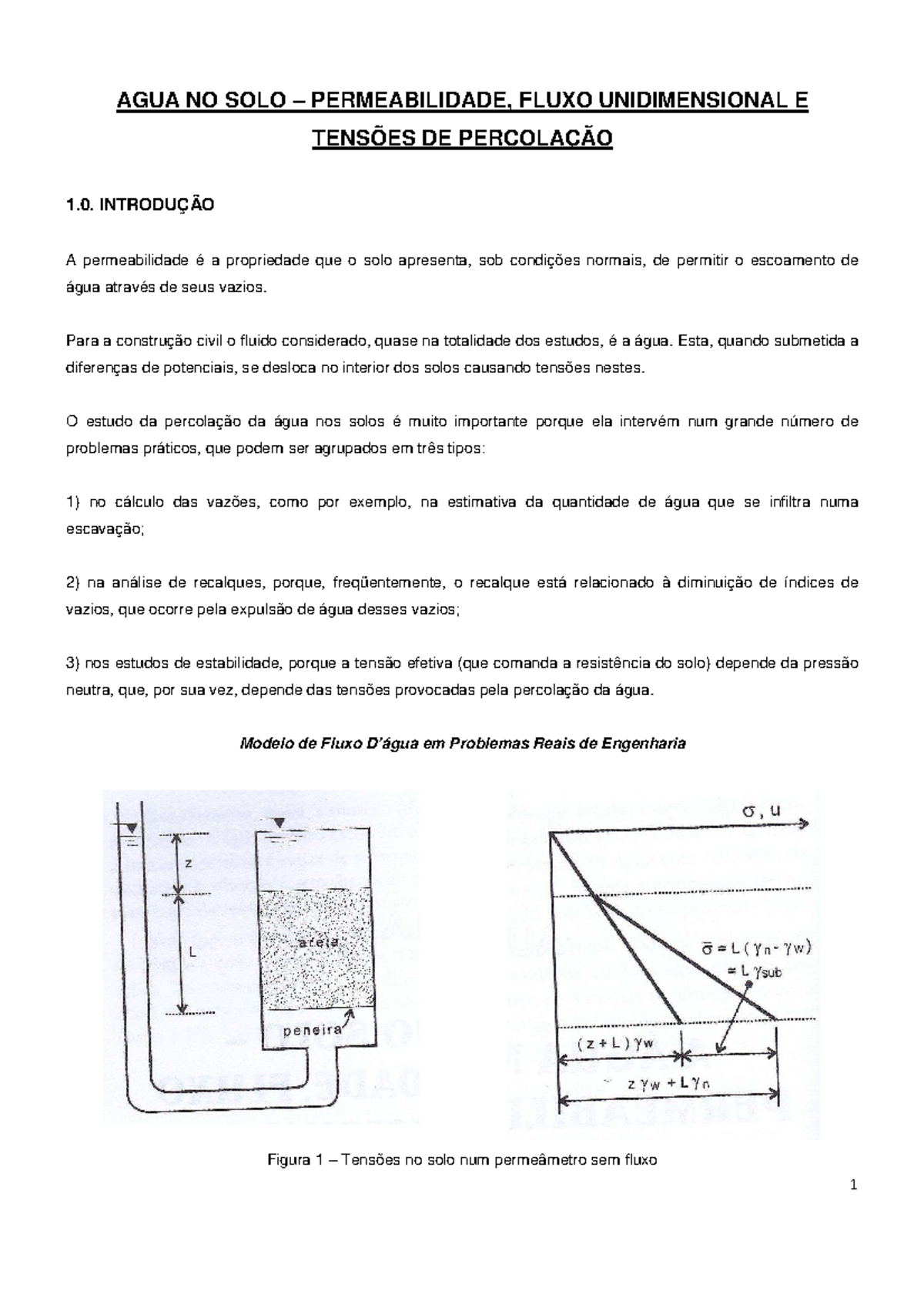 Permeabilidade dos solos completo - AGUA NO SOLO – PERMEABILIDADE ...