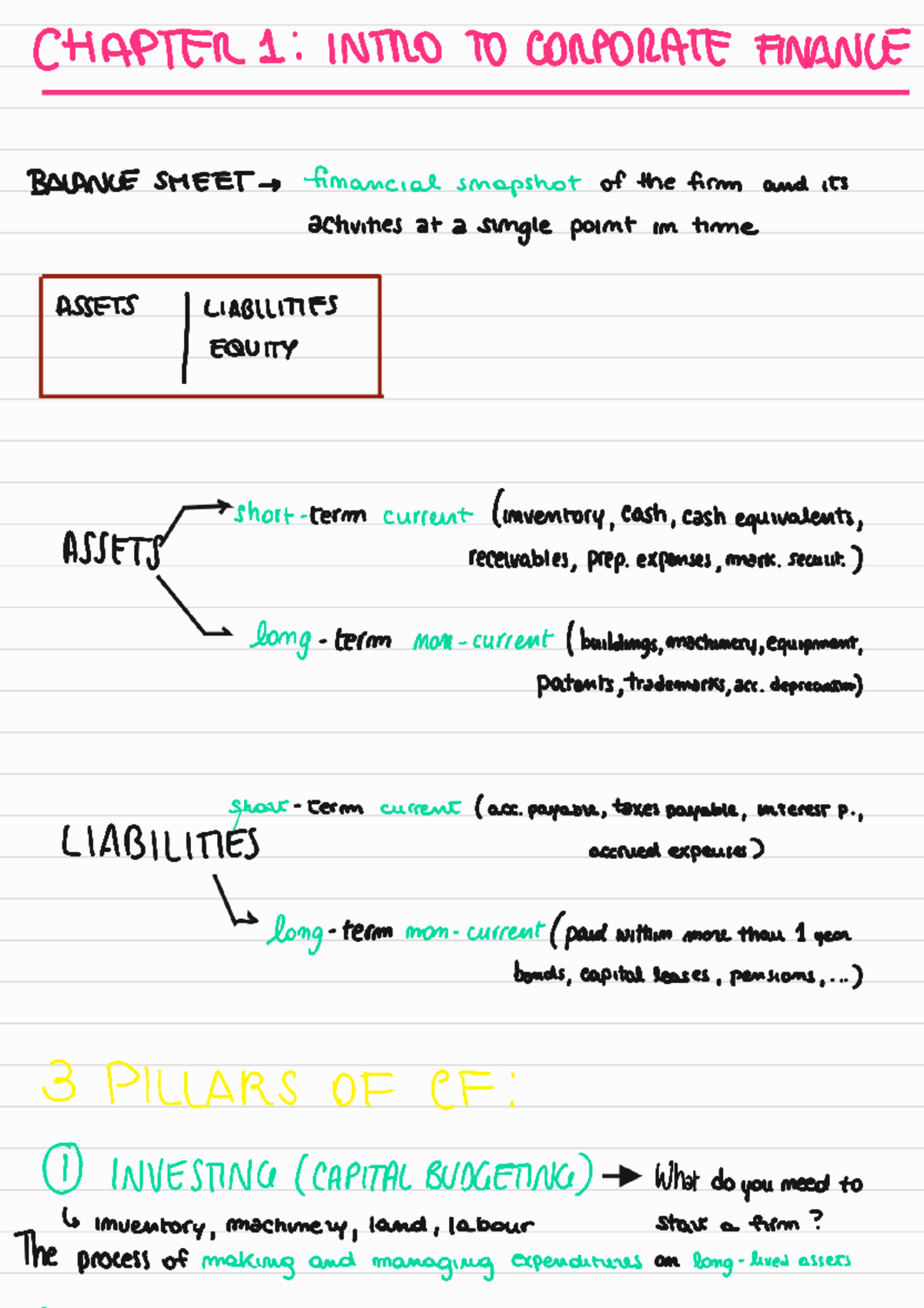 Corporate Finance Theory Parte 1 - Corporate Finance And Financial ...