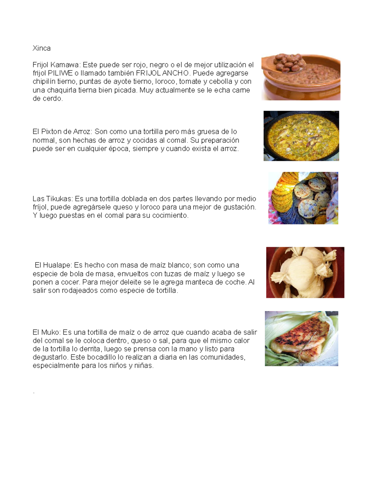 Xinca - Información - Xinca Frijol Kamawa: Este puede ser rojo, negro o ...