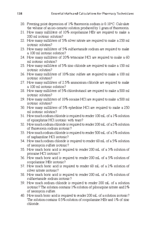 Essential Math and Calculations for Pharmacy Technicians-19 - WDEOHW PJ ...
