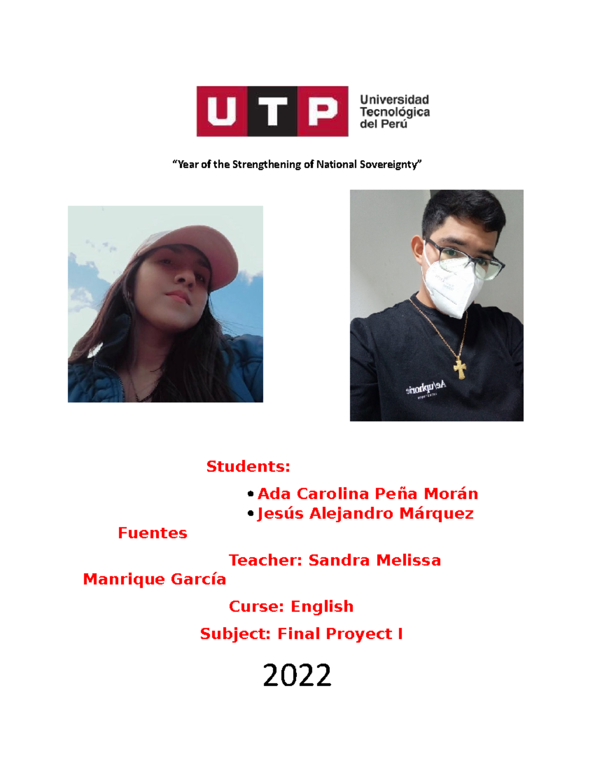 Peña Ada Márquez Fuentes-Week 17 - “Year of the Strengthening of ...