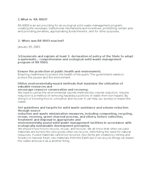 Make a reflective essay about RA 9163 and its IRR - Reflective Essay ...