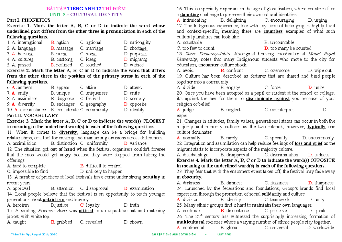 Bai tap tieng anh 12 thi diem unit 5 cultural identity D5rbz7b2xv QDlz 102045 - BÀI TẬP TIẾNG ...