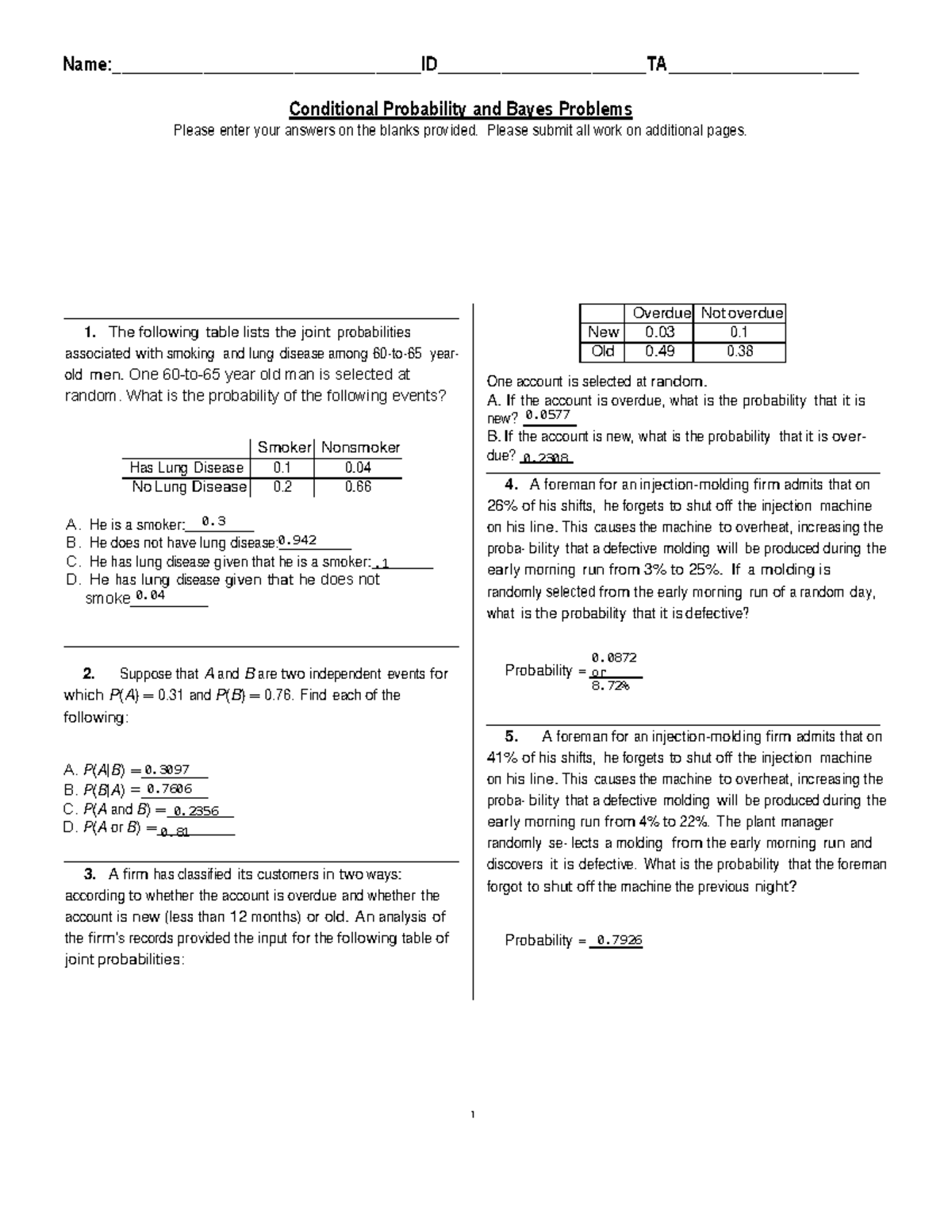 HW 2 - HW 2 worksheet - Overdue Not overdue New 0 0. Old 0 0. - Studocu