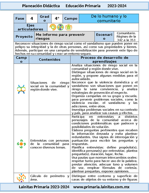 4to Grado Febrero - 04 Un viaje a trav Çs del tiempo (2023-2024) - Fase ...