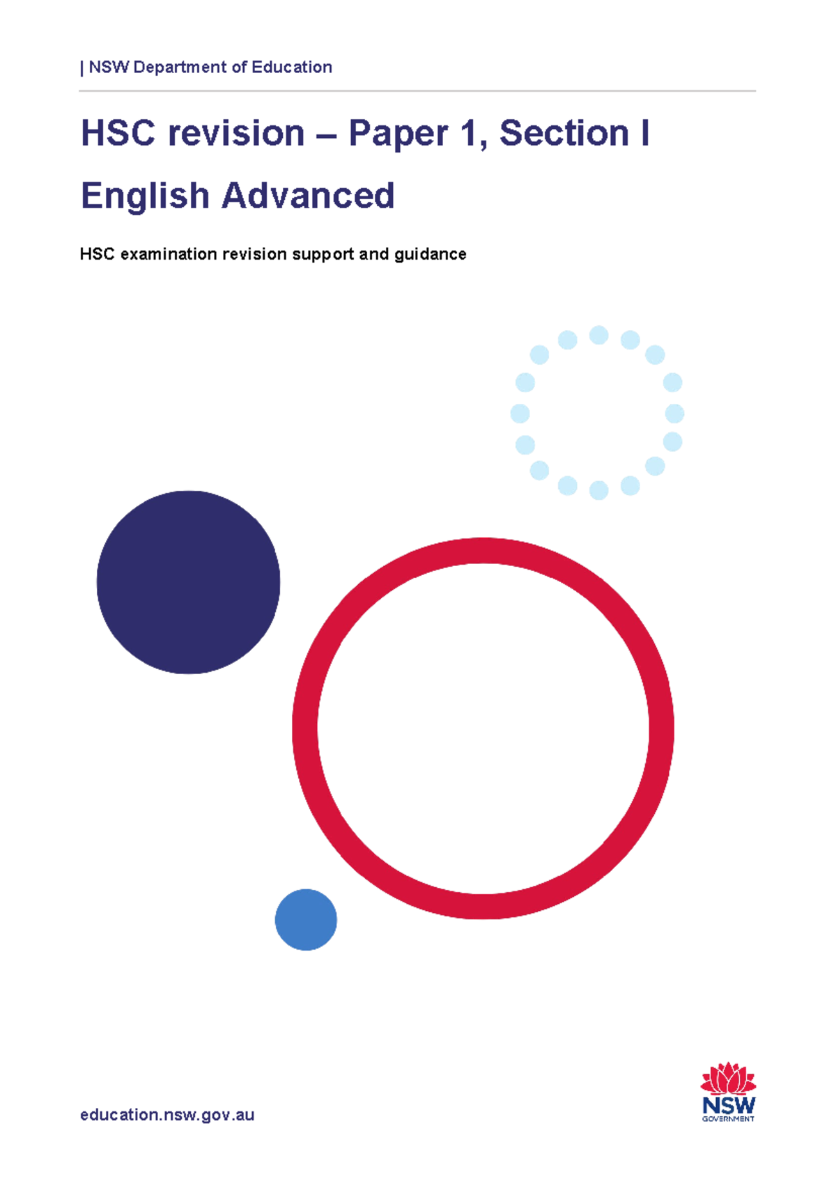 English advanced s6 hsc exam p1 s I revision student resource - | NSW ...