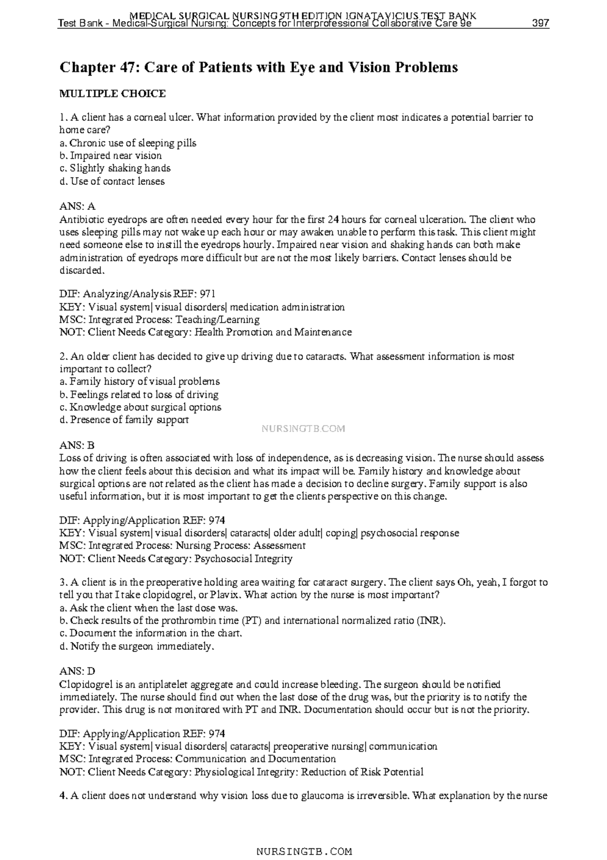 Chapter 47 Care of Patients with Eye and Vision Problems - NURSINGTB ...