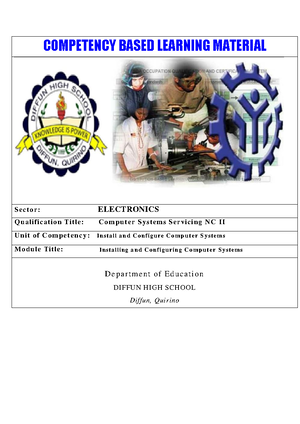 PLAN Training Sessions Daumar - COMPETENCY BASED LEARNING MATERIAL ...