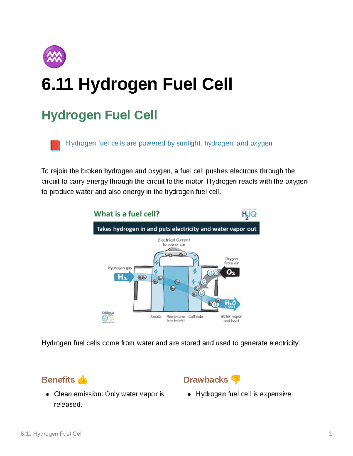 Hydrogen fuel cell - 6 Hydrogen Fuel Cell 1 ♒ 6 Hydrogen Fuel Cell ...