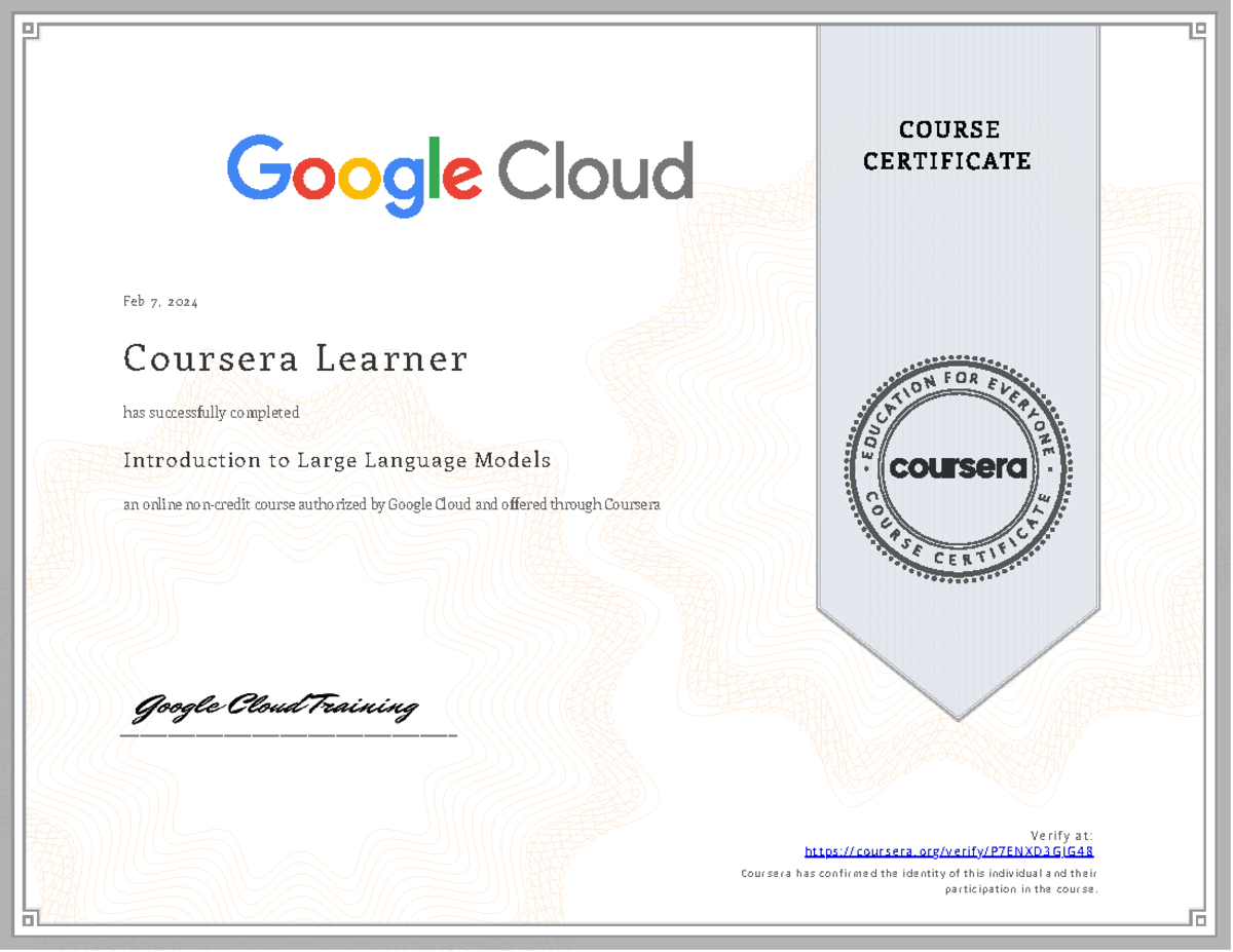 Introduction to Large Language Models - Artificial intelligence - Feb 7 ...