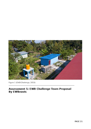 EWB Challenge Team Proposal - EWB CHALENGE TEAM PROPOSAL Finding Alternative Solutions to Store ...