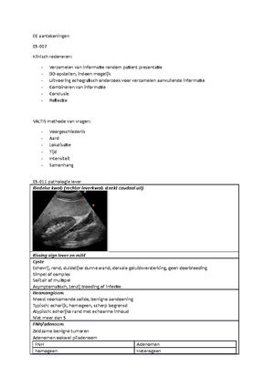 Stappenplan EC galblaas en galwegen - Galblaas en galwegen stappenplan ...
