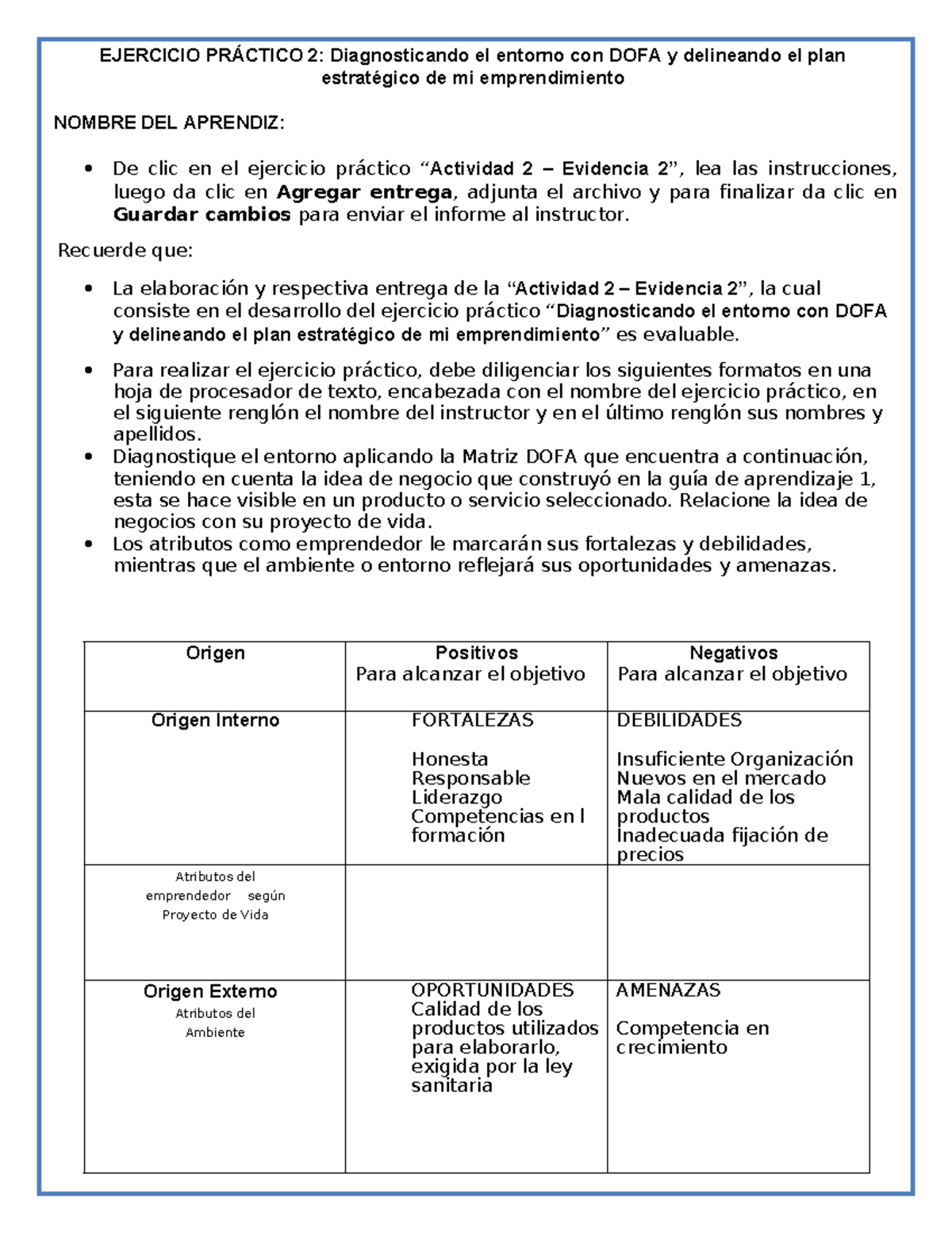 A2. EV2 DOFA 13 - Actualización SG SST DOFA - EJERCICIO PRÁCTICO 2 ...