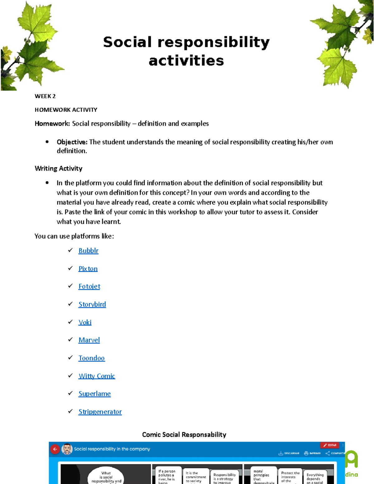 WEEK 2 - apuntes - WEEK 2 HOMEWORK ACTIVITY Homework: Social ...