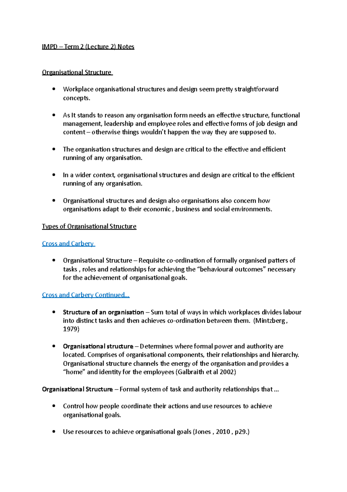 IMPD - Lecture 2 SPG TERM - IMPD – Term 2 (Lecture 2) Notes ...