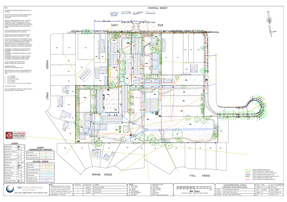 Detailed Survey/Plan for Assignment - PLOTTED SCALE 1:500 (A1 SIZE ...