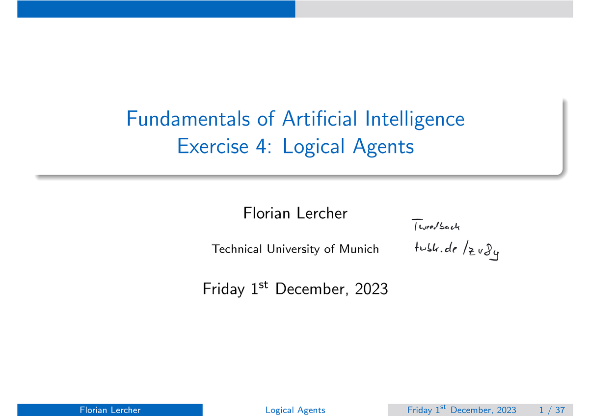 Exercise 4 slides annotated - Fundamentals of Artificial Intelligence ...