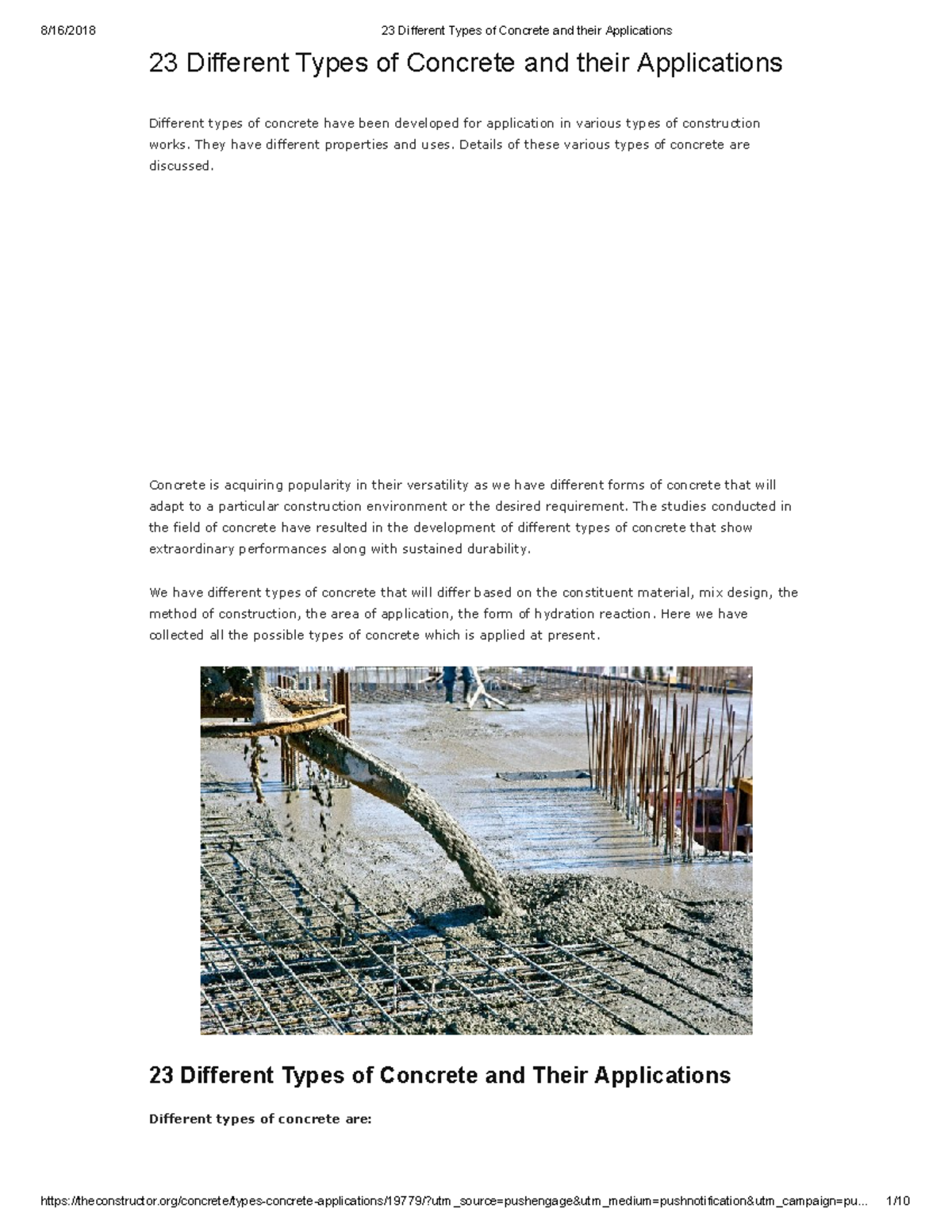 23 Different Types of Concrete and their Applications - 23 Different ...