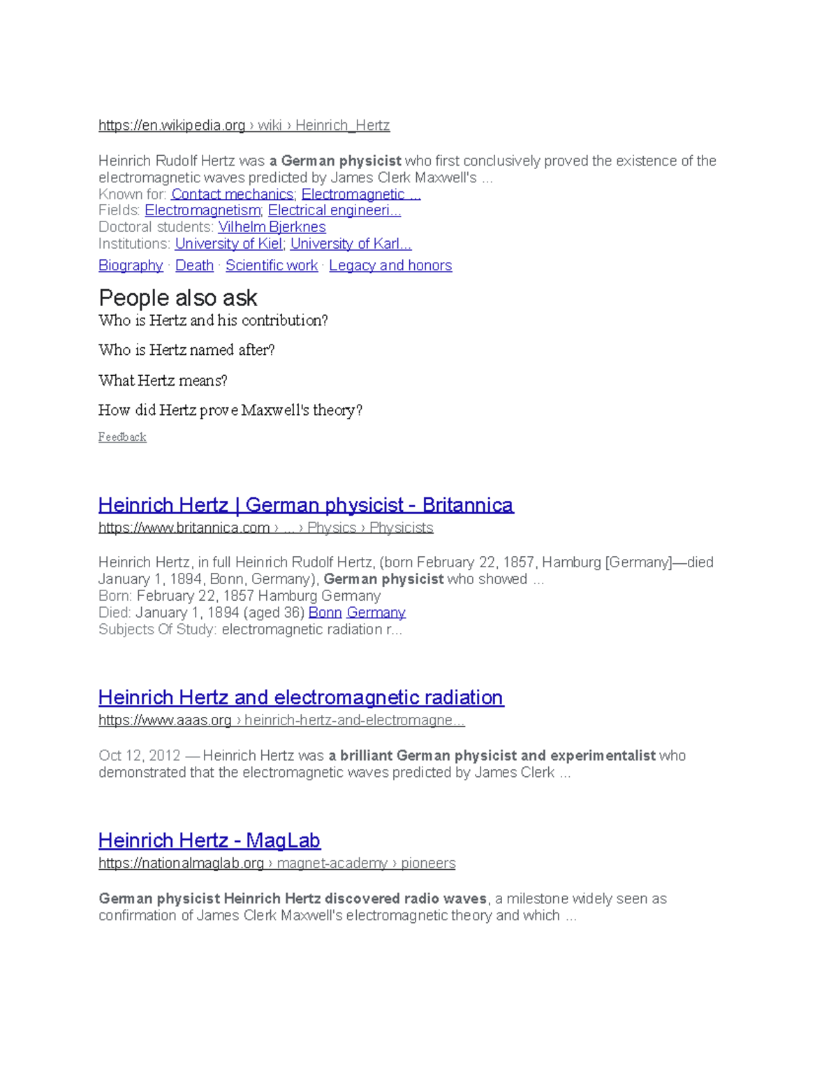 5 - chmfc - en.wikipedia › wiki › Heinrich_Hertz Heinrich Rudolf Hertz ...