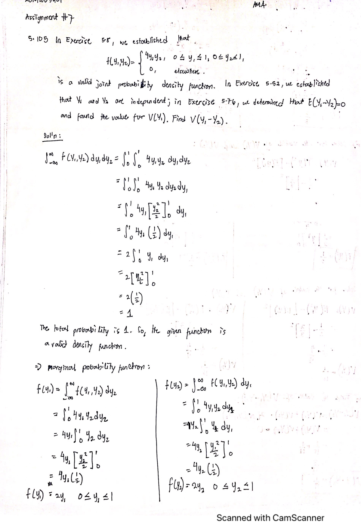 Ex - 5.8 The Expected Value and Variance of Linear Functions of Random Variables - Studocu