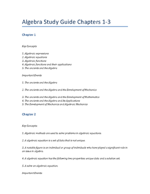 Algebra Study Guide Chapters 4-6 - Algebra Study Guide Chapters 4 ...