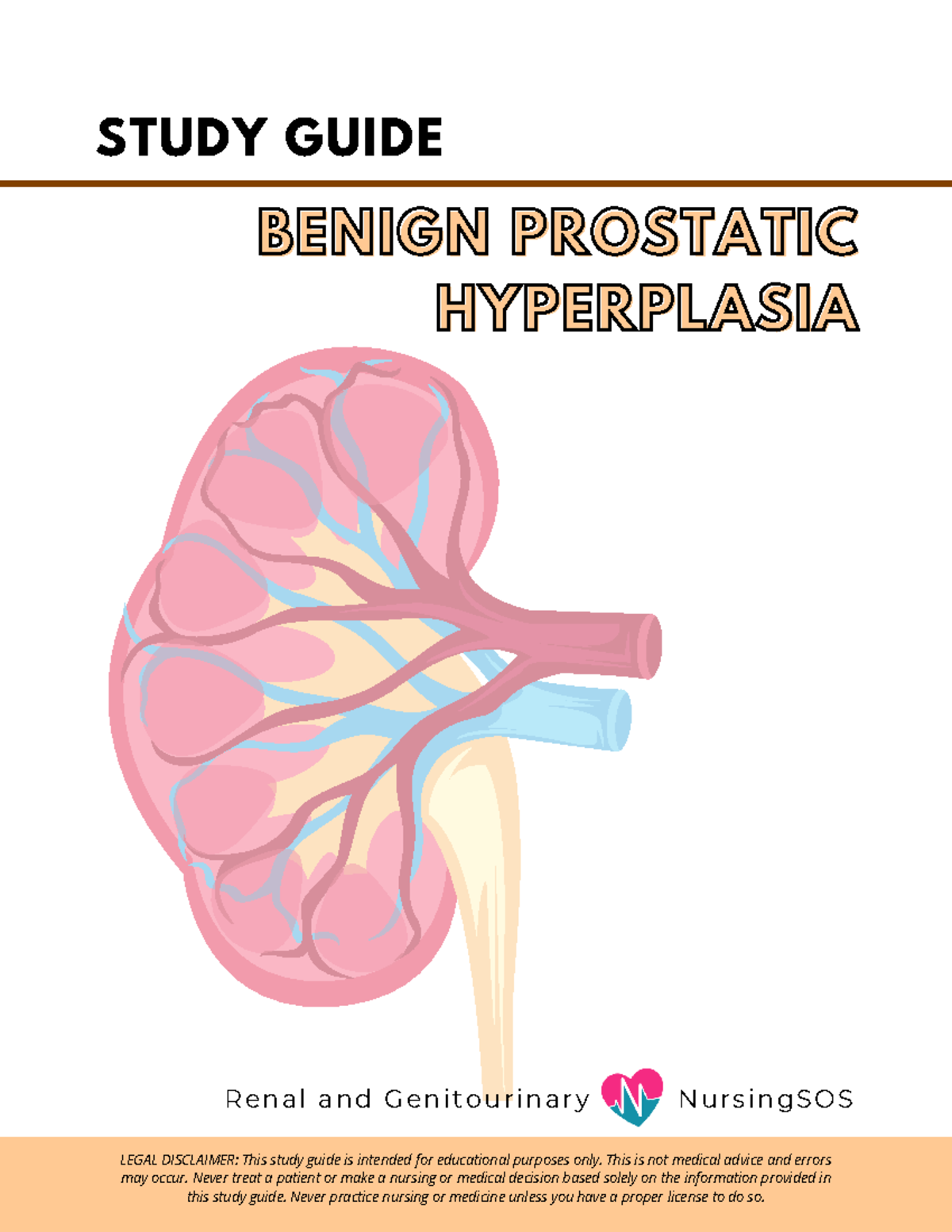 Study Guide - Benign Prostatic Hyperplasia (BPH) - R e n a l a n d G e ...