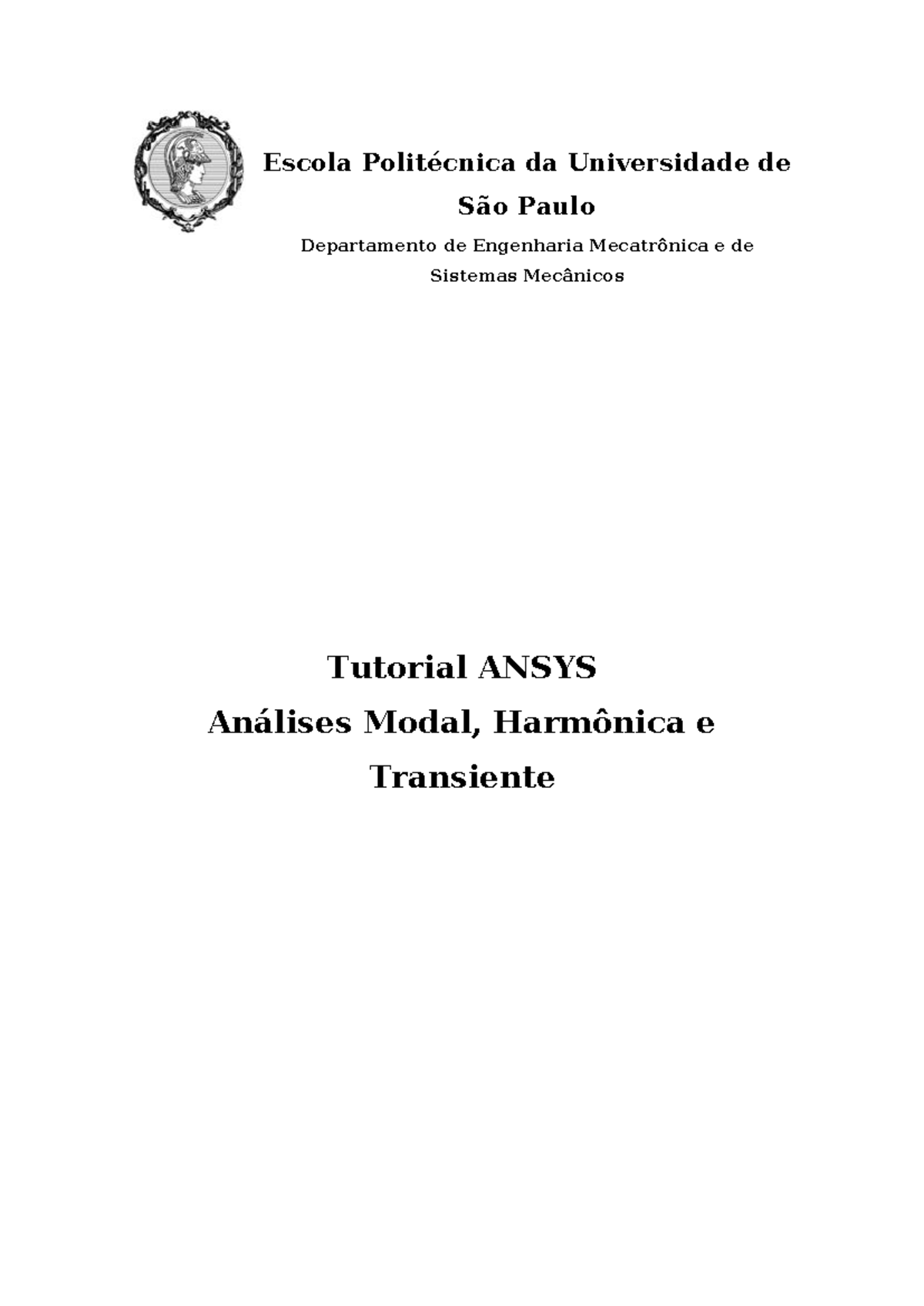 Tutorial Ansysv 1 - adASDASD - Escola Politécnica da Universidade de ...
