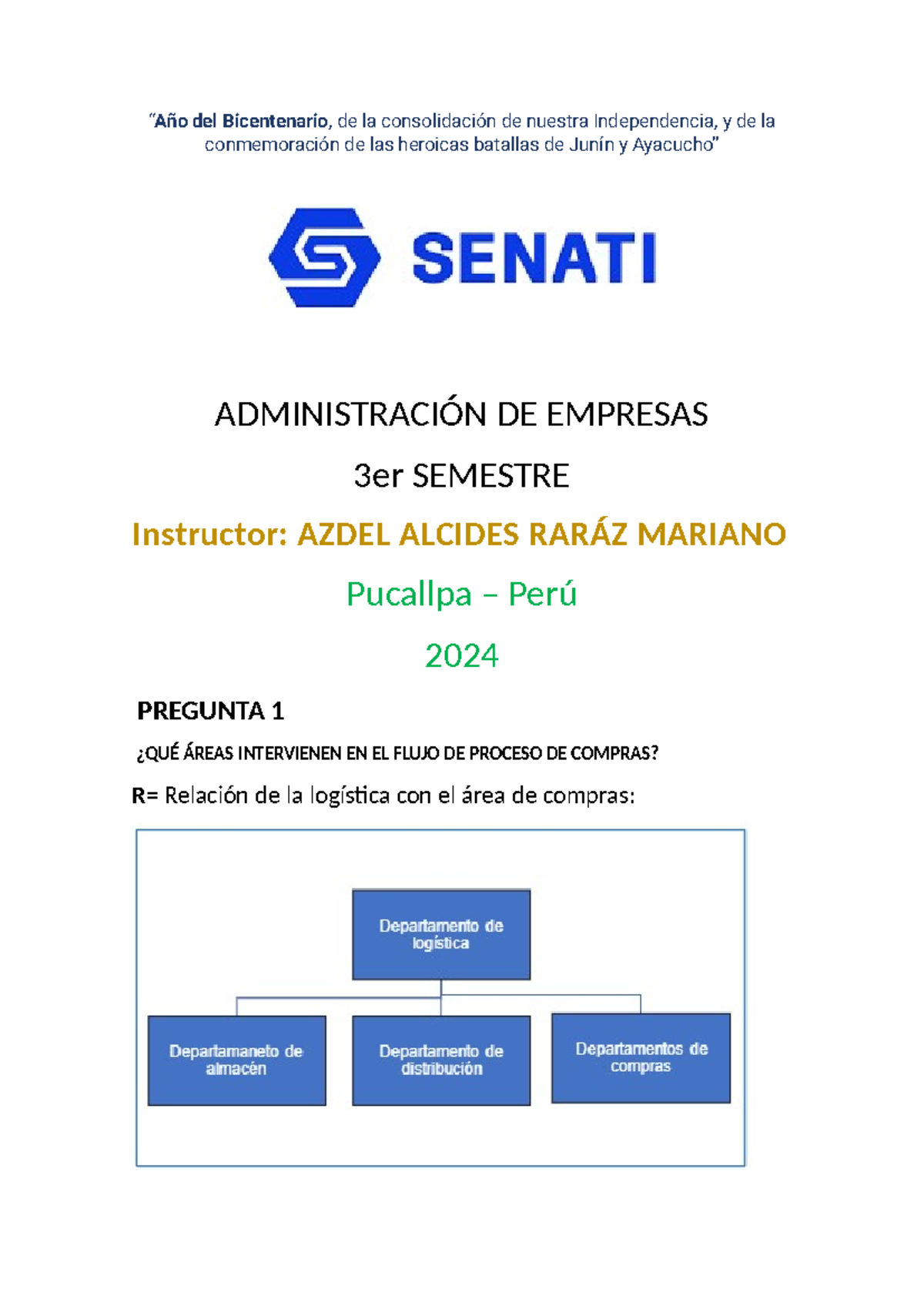 Trabajo Grupal 2024 Senati - “Año del Bicentenario, de la consolidación ...