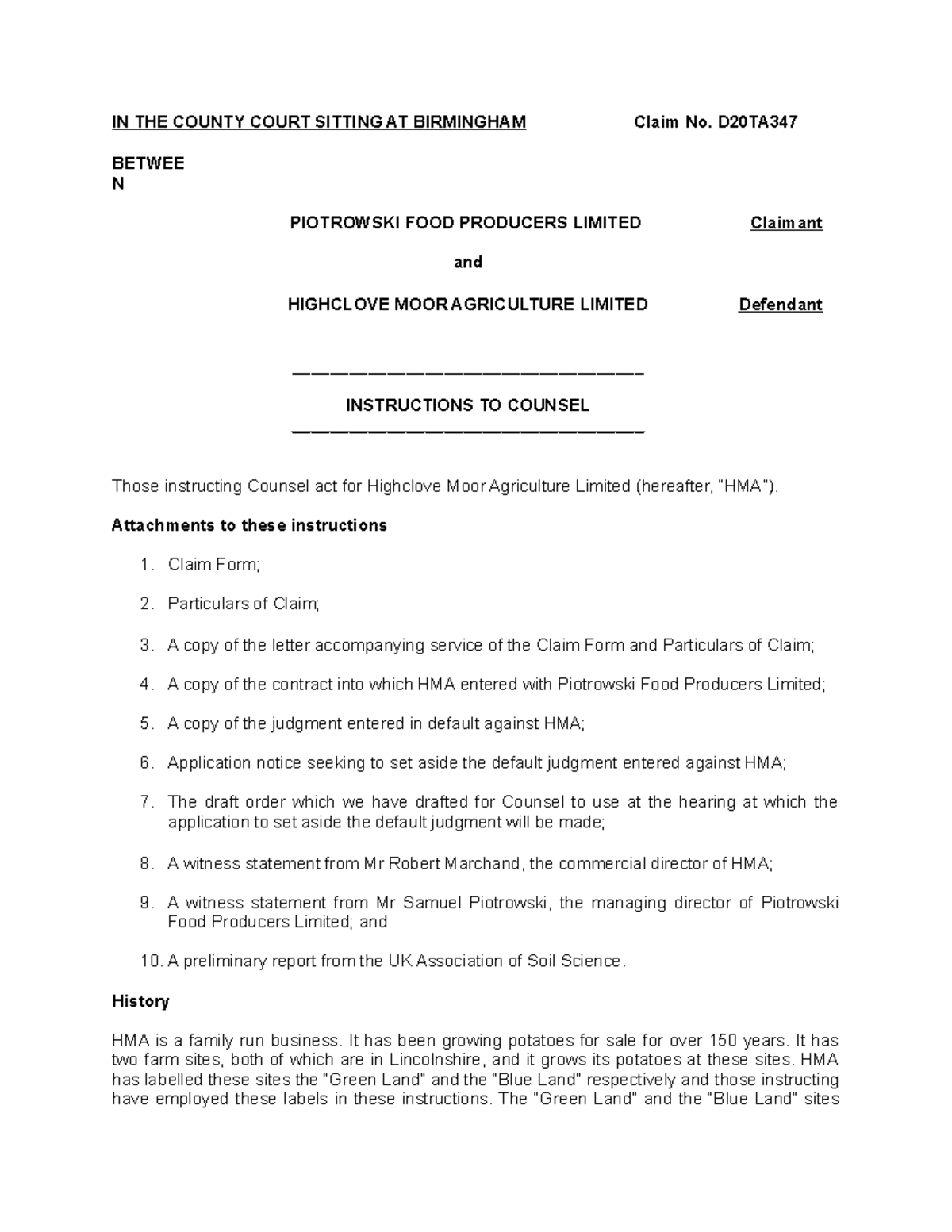 Instructions to Counsel-2 - LAWS0013 - Studocu