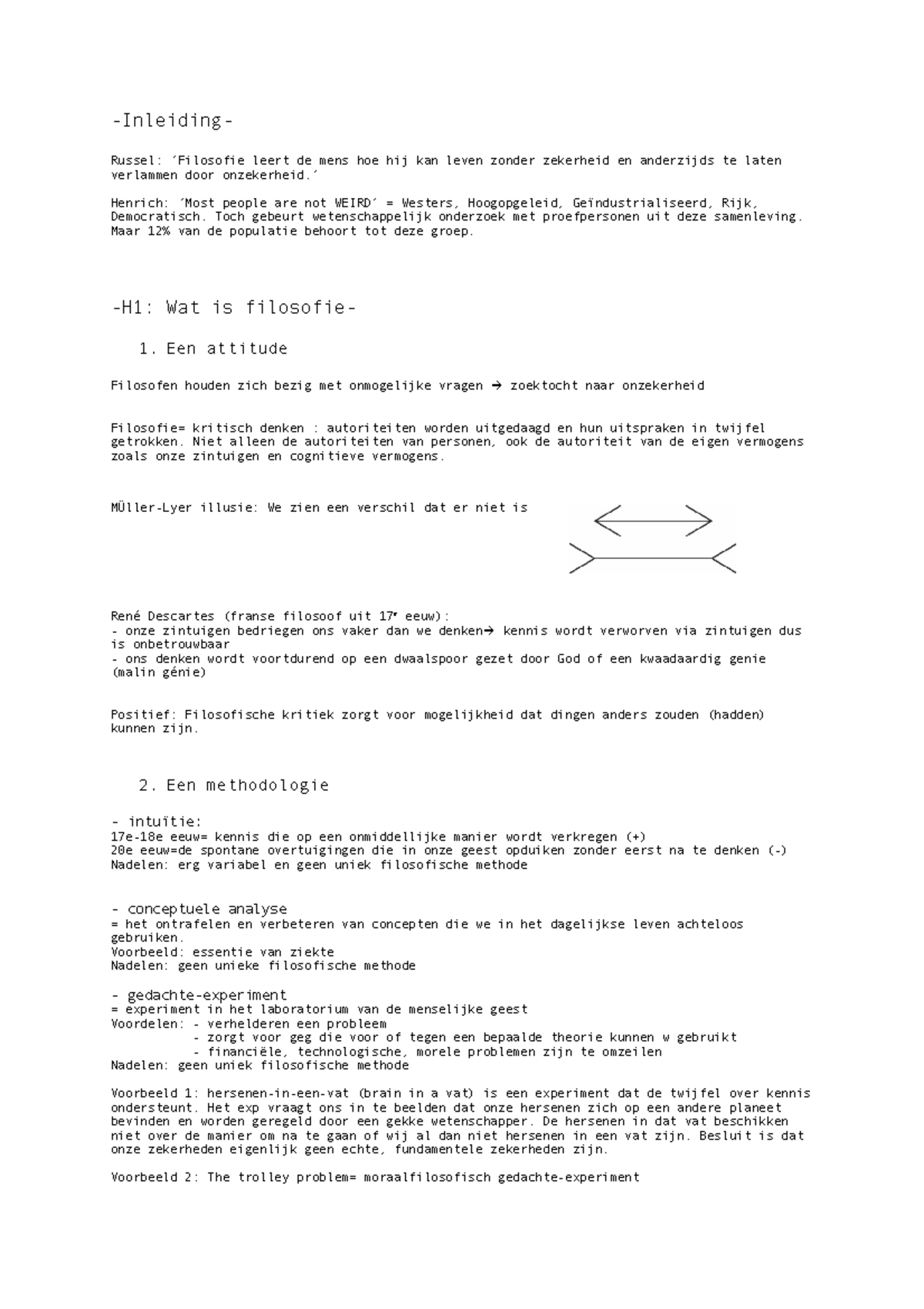 Wijsbegeerte - samenvatting boek -Inleiding- Russel: ‘Filosofie leert de mens hoe hij kan leven ...