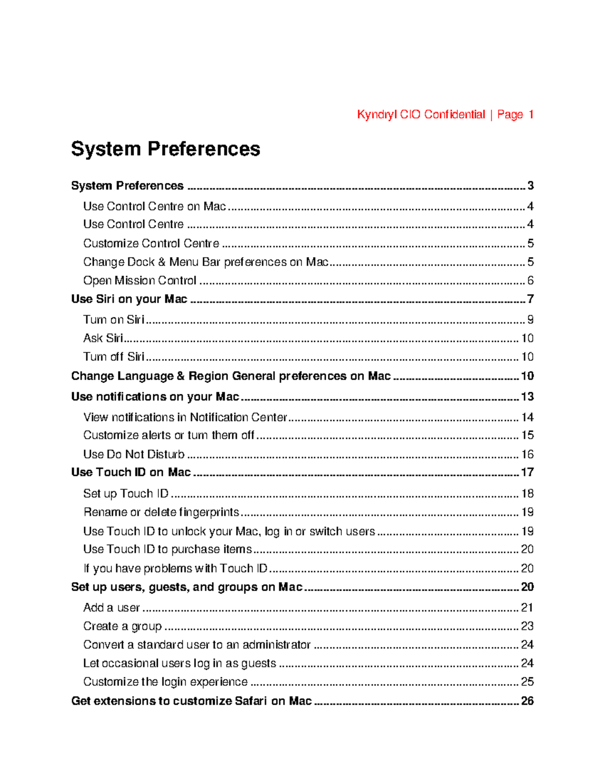 Chapter 2 System Preferences - System Preferences System Preferences ...