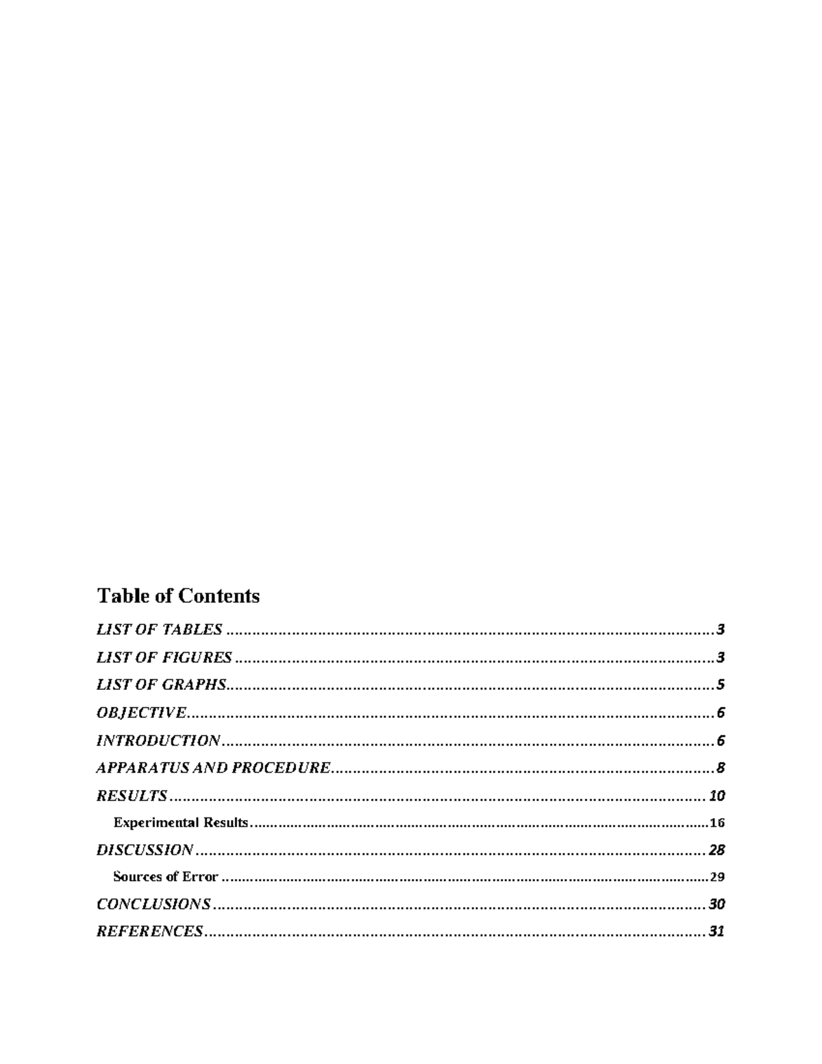 Mech 370 lab 6 - mech 370 lab 6 - Table of Contents LIST OF FIGURES For ...
