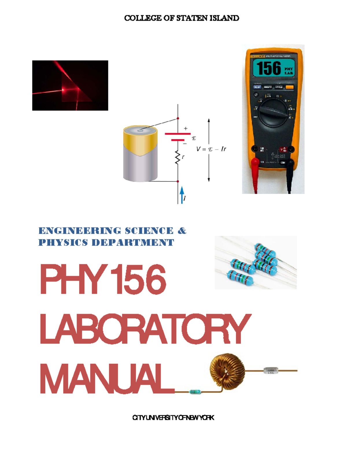 PHY156Lab Manual - Lecture notes all - COLLEGE OF STATEN ISLAND ...