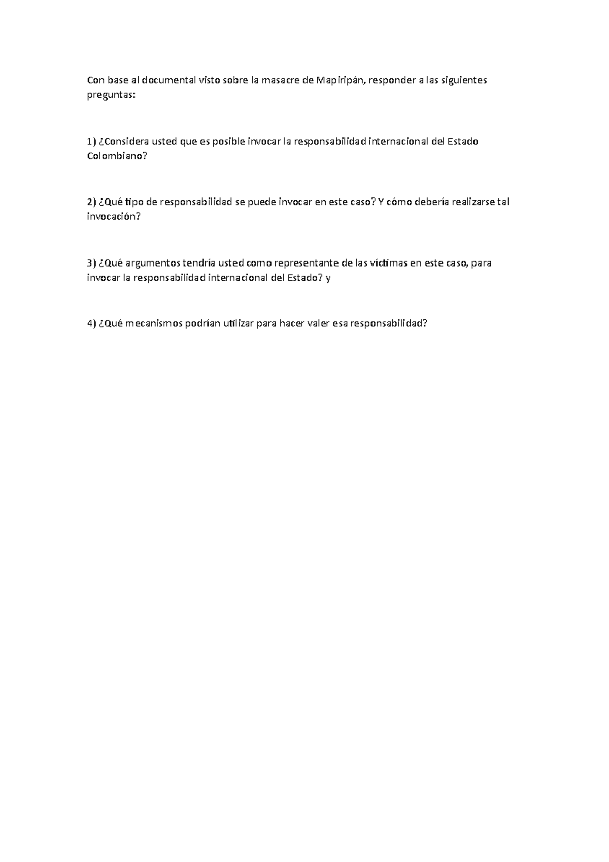 Masacre DE MAPI - Con base al documental visto sobre la masacre de ...