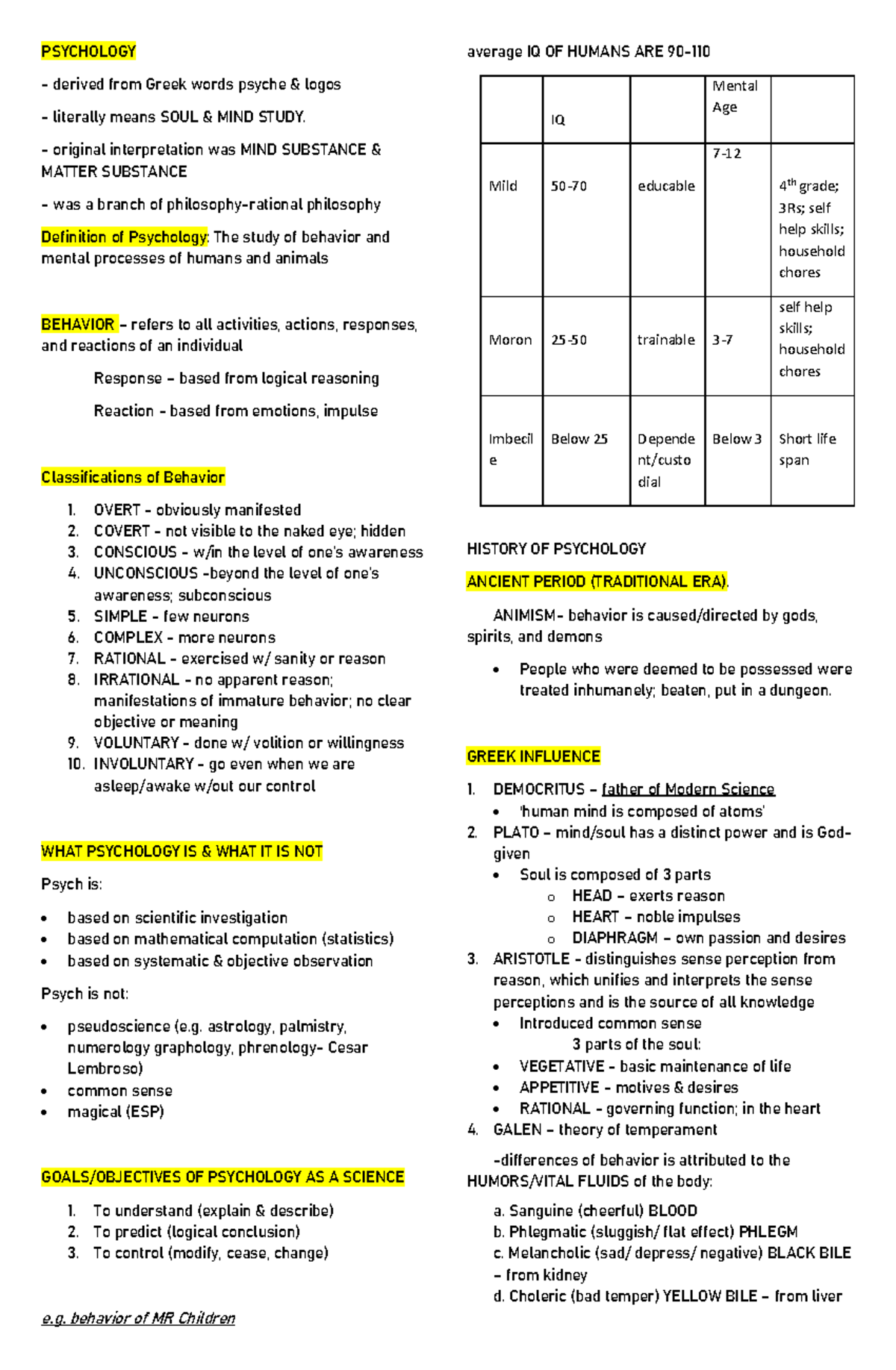 Psychology- Reviewer- Midterms - Warning: TT: undefined function: 32 Warning: TT: undefined ...