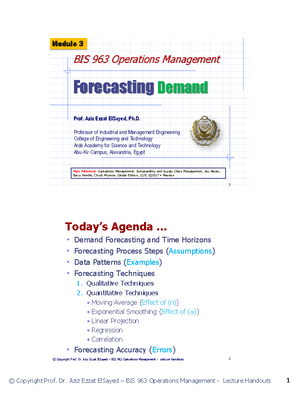 Assignment 1- Intro to Operations management - BIS 963 Operations management Page | 1 ...