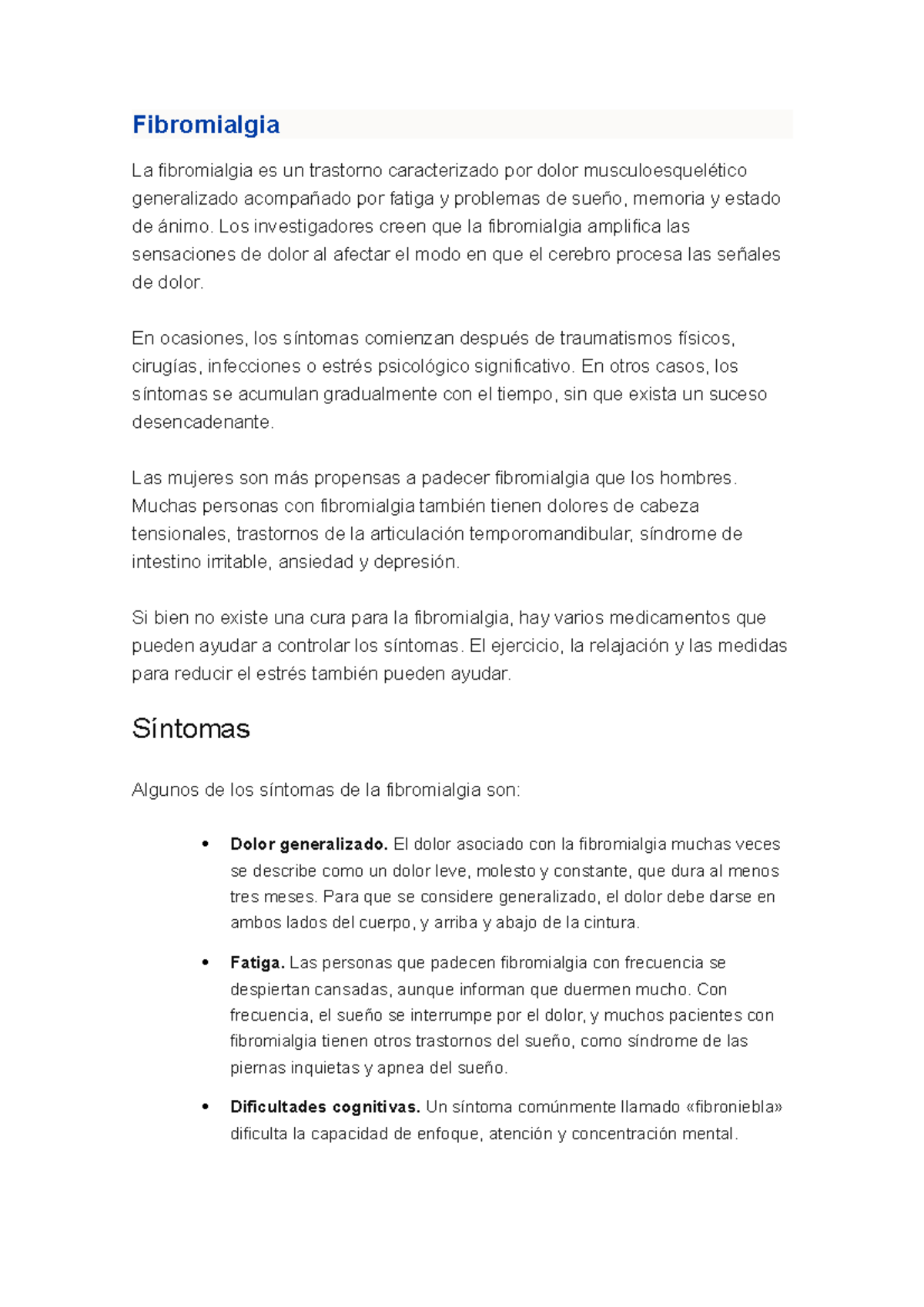 Fibromialgia - ene asma, usted tiene más probabilidades de presentarla ...