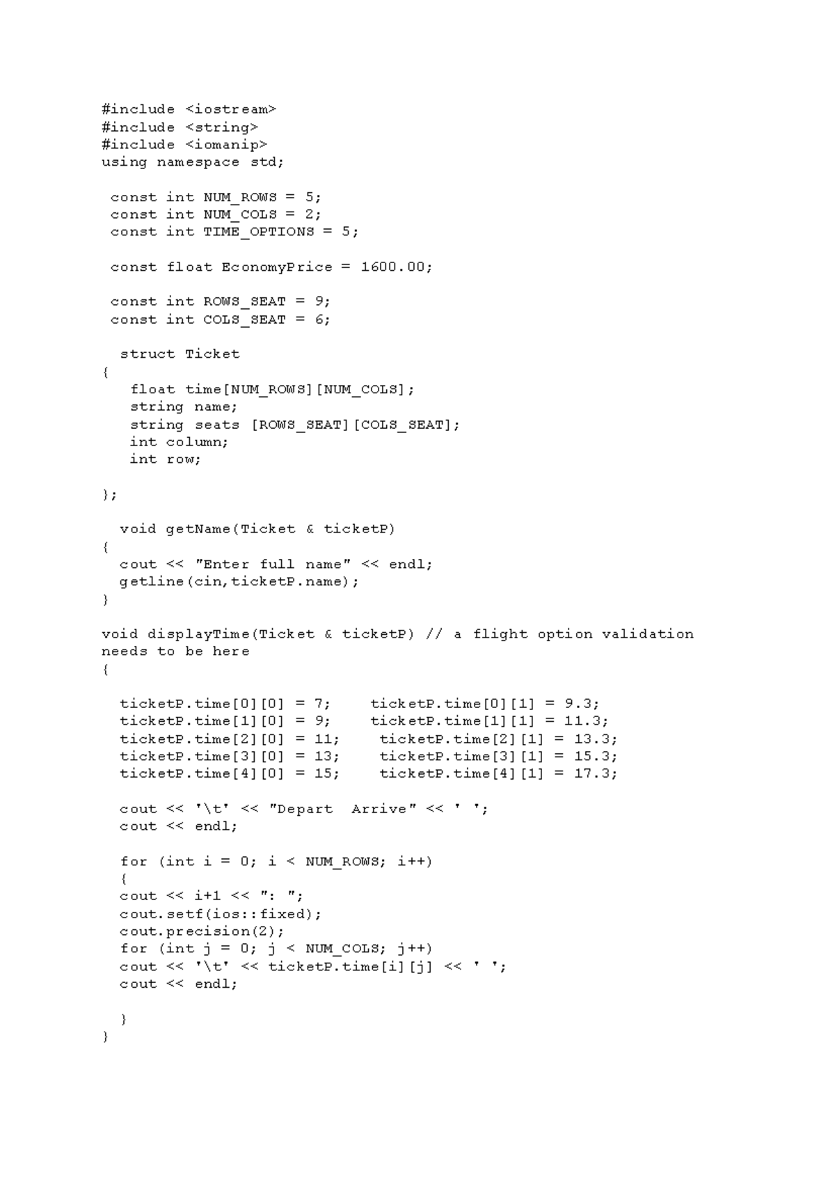 Codes - #include #include #include using namespace std; const int NUM_ROWS = 5; const int NUM ...